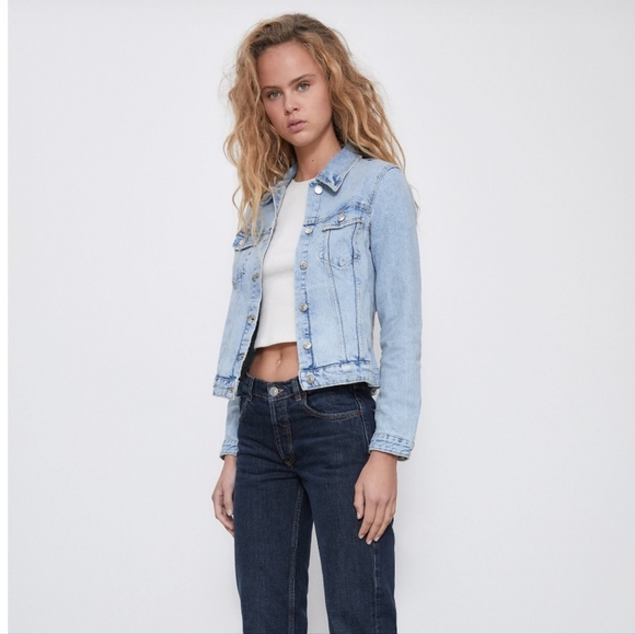 Zara | Jackets & Coats | Zara Denim Jacket Trf | Poshmark